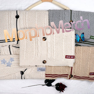 Taylor Swiftie Red Taylor's Version Stars White Folklore Cardigan | Morphomerch – morphomerch
