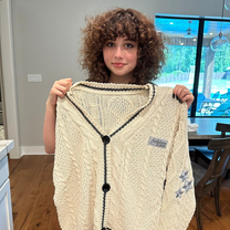 Taylor Swiftie Sliver Stars White Folklore Album Patch Cardigan ...