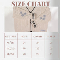 Taylor Swiftie Sliver Stars White Folklore Album Patch Cardigan | Morphomerch – morphomerch